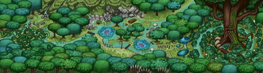 Forest Level Background Art