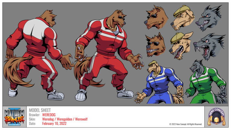 MB2-Model-Sheet-Minion-Werewolf - Hero Concept